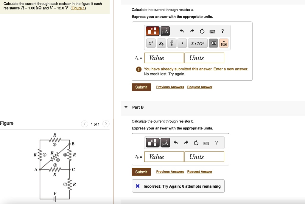 Calculate The Current Through Each Resistor In The Figure If Each