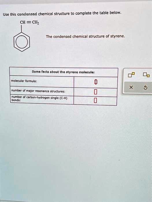 use this candensed chemical structure to complete the table below ch ch ...