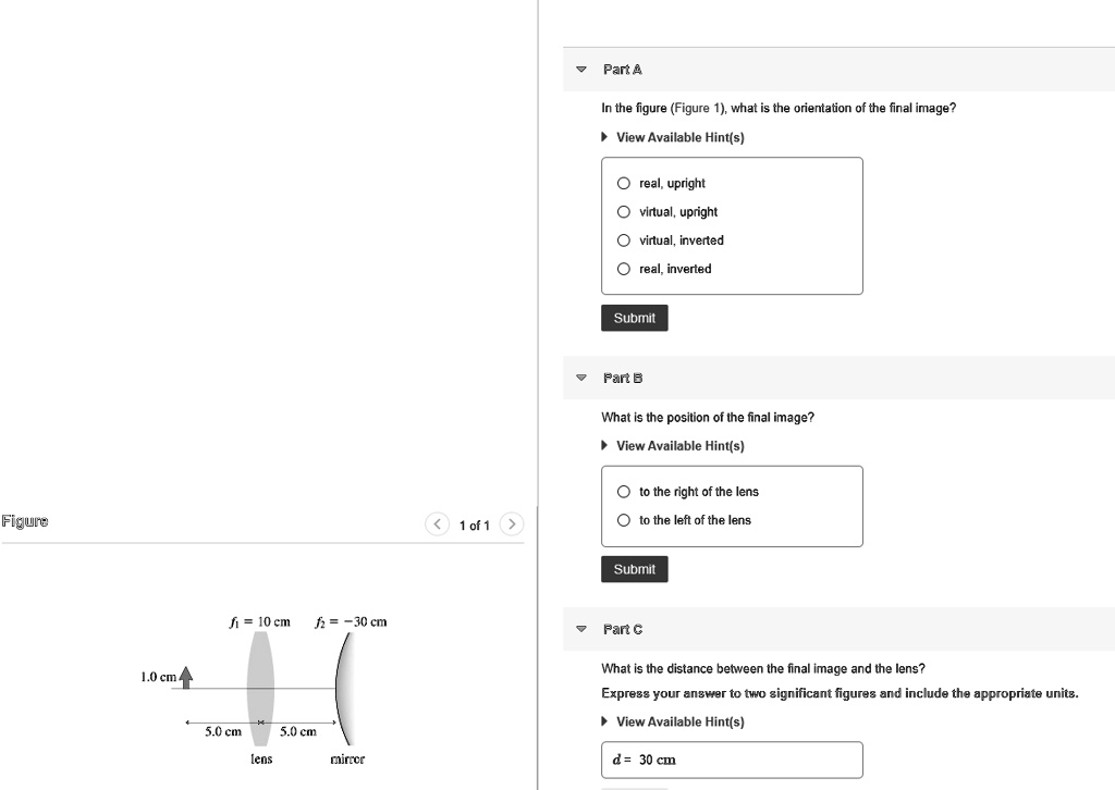 SOLVED:Par & In the figure (Figure 1), what is the orientation of the ...