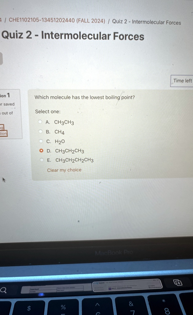 4 che1102105 13451202440 fall 2024 quiz 2 intermolecular forces quiz 2 intermolecular forces on ...
