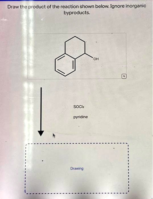 Draw the product of the reaction shown below.Ignore inorganic ...