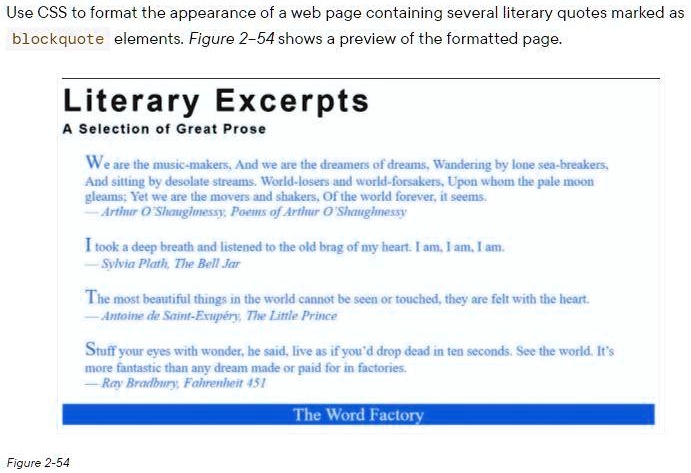 Use CSS to format the appearance of a web page containing several ...