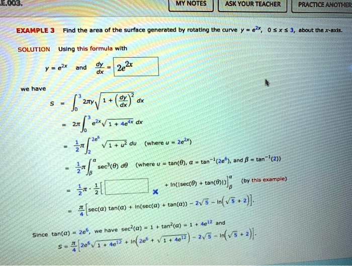 luue my notes ask your teacher practice ancther example 3 find the area ...