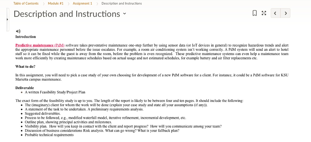 SOLVED: Table of Contents Module #1 Assignment 1 Description and ...