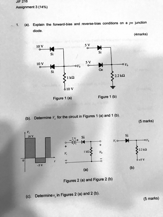 SOLVED: JIF216 Assignment 3 (14%) 1. a. Explain the forward-bias and ...