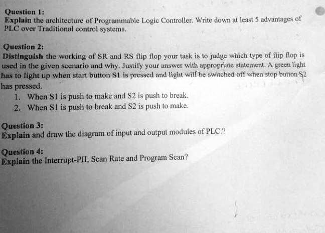 SOLVED: Question 1: Explain the architecture of Programmable Logic ... SOLVED: Question 1: Explain the architecture of Programmable Logic ...