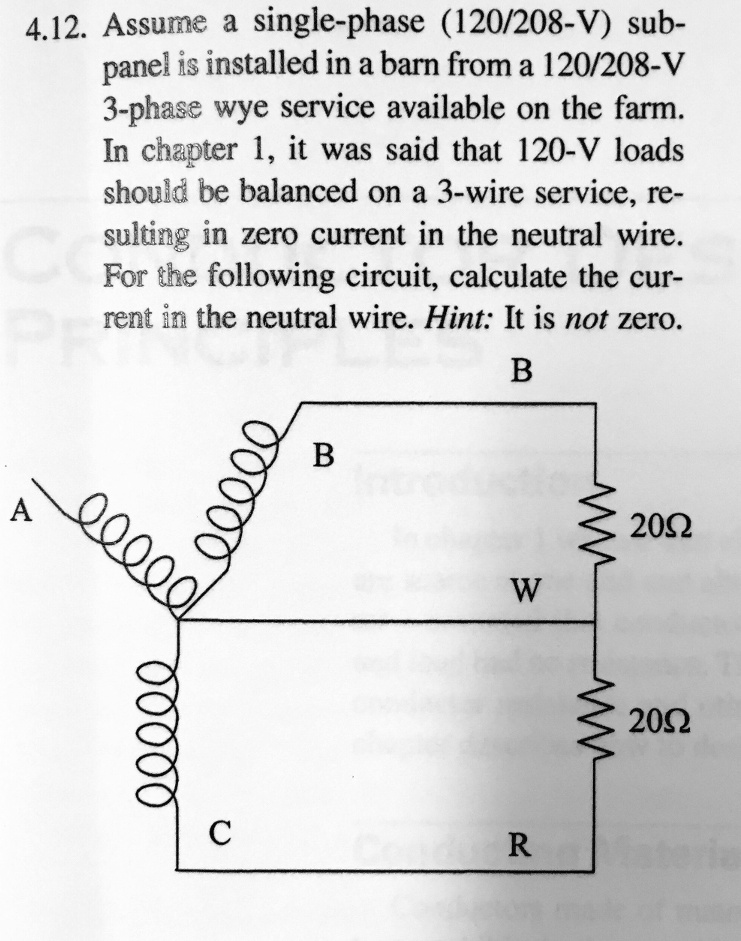 SOLVED: Assume a single-phase (120/208-V) sub-panel is installed in a ...