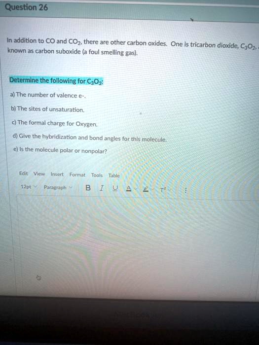 question 26 in addition to co and coz there are other carbon oxides one ...