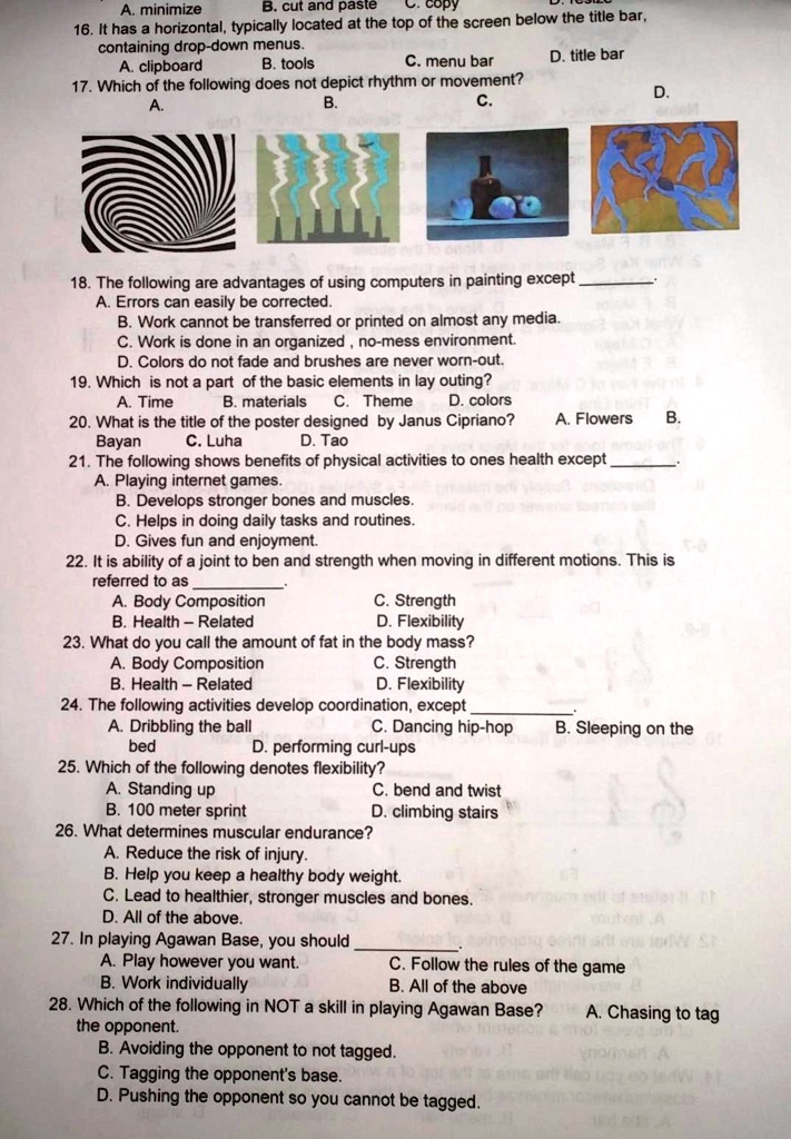 SOLVED: 'please po paki sagot minimize cut and paste Copy 16. It has ... SOLVED: 'please po paki sagot minimize cut and paste Copy 16. It has ...