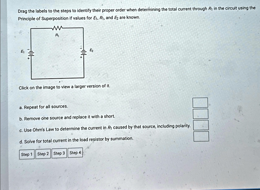 Drag the labels to the steps to identify their proper order when ...