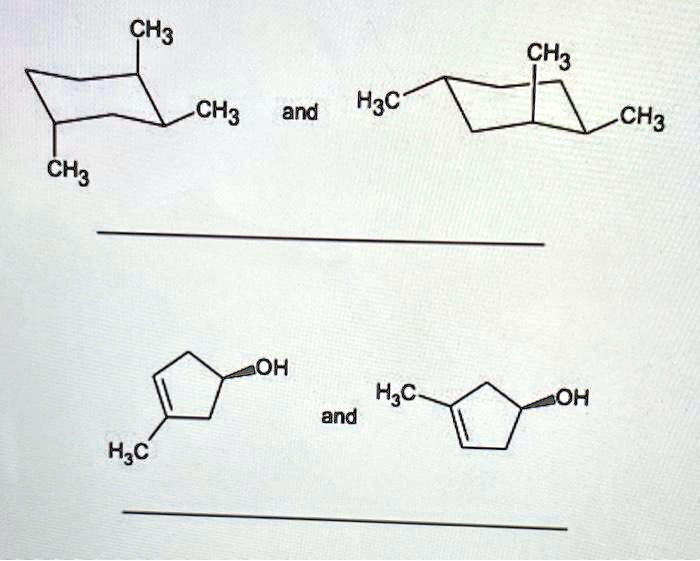 SOLVED: Determine if the two structures given show constitutional isomers, enantiomers ...