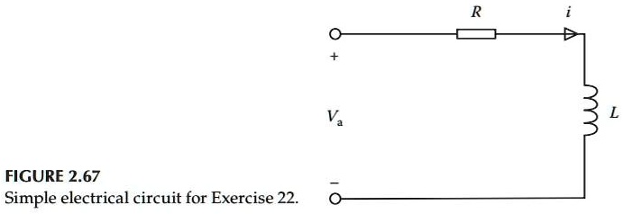 FIGURE 2.67 Simple electrical circuit for Exercise 22.
