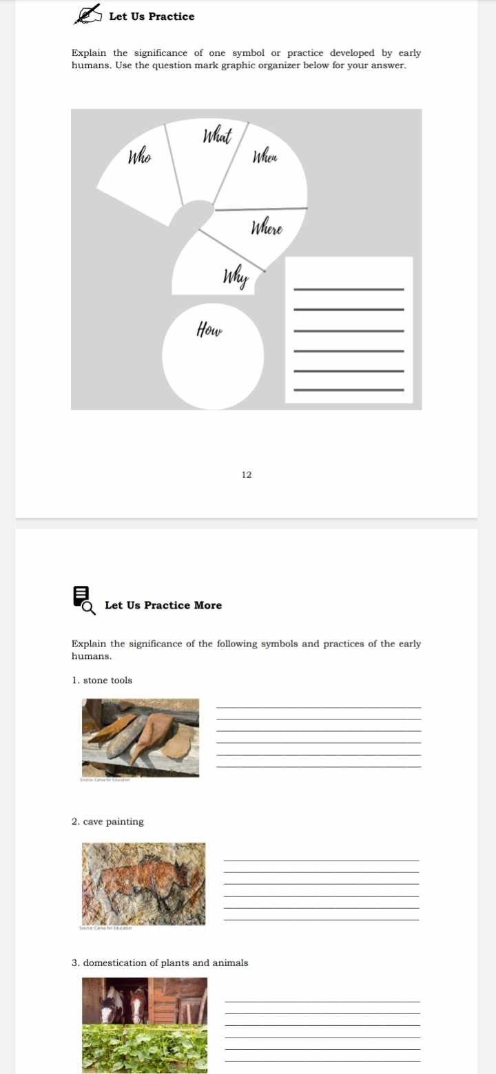 Let Us Practice Explain the significance of one symbol or practice ...