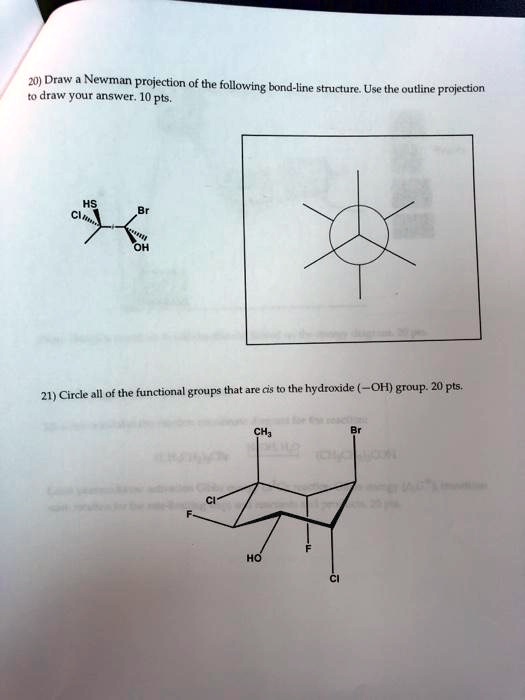 SOLVED:N) Draw Newman projection of the following bond-line structure ...
