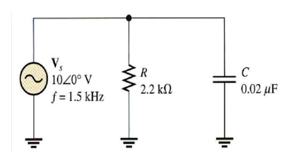 SOLVED: Using LTSpice, simulate the circuit below. Write your observations and draw the phasor ...