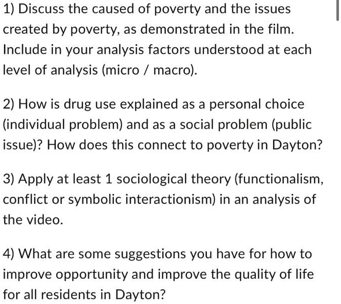 Poverty Symbolic Interactionism