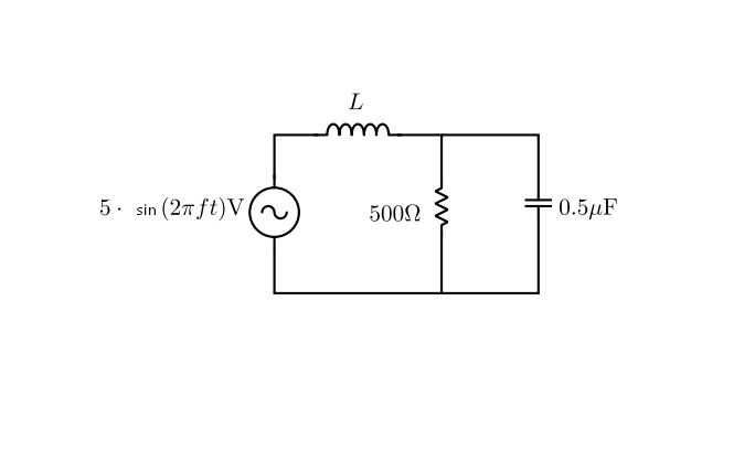 SOLVED: Assemble the circuit in the Figure in Tinkercad considering f = 1kHz and answer what is ...