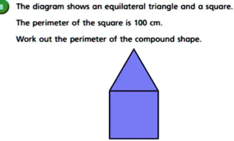 SOLVED: The diagram shows an equilateral triangle and @ square: The ...