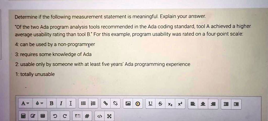 SOLVED: Determine if the following measurement statement is meaningful ...