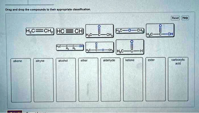 [GET ANSWER] Drag and drop the compounds to their appropriate ...