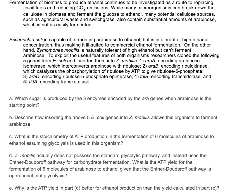 Fermentation of biomass to produce ethano continues to be...
