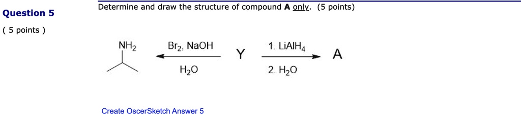 SOLVED:Determine and draw the structure of compound ony (5 points ...
