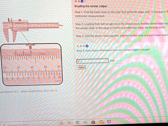SOLVED: Step 1: Find the hash mark on the ruler that perfectly aligns ...