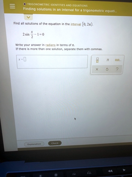 Solved Trigonometric Identities And Equations Finding Solutions In An