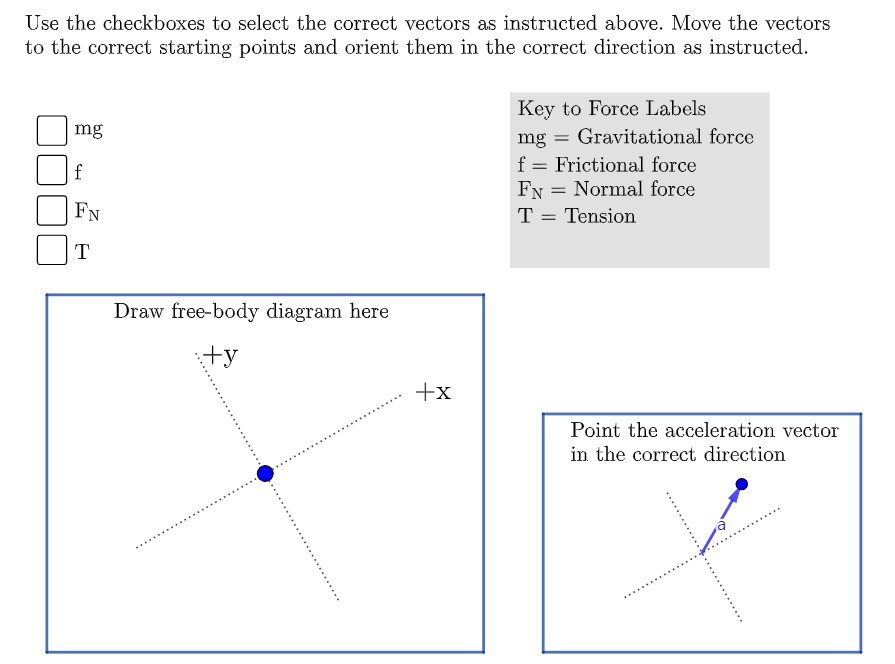 use the checkboxes to select the correct vectors as instructed above ...
