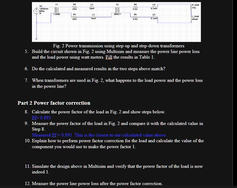 fig 2 power transmission using step up and step down transformers build ...