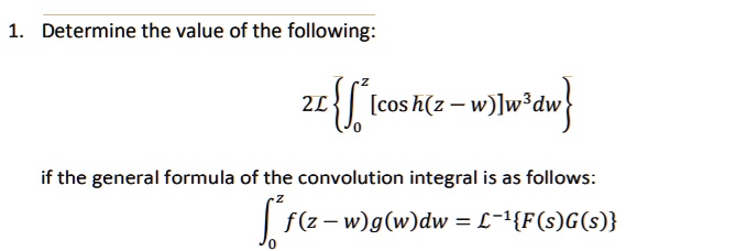 determine the value of the following 2l cos hz wlwdw if the general ...