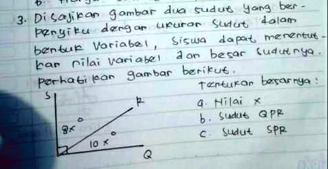 SOLVED: tolong bantuin kak plis3.Disajikan gambar dua sudut yang berpenyiku dengan ukuran sudut ...