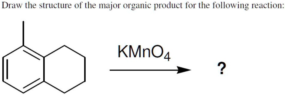 SOLVED: Draw the structure of the major organic product for the ...