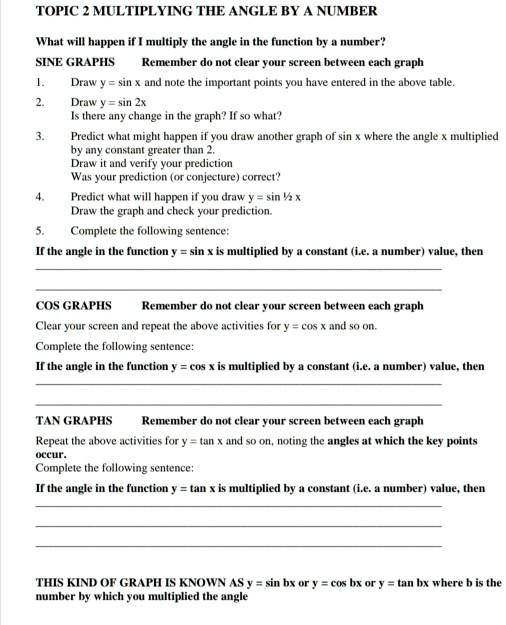 TOPIC 2: MULTIPLYING THE ANGLE BY A NUMBER What will happen if you ...