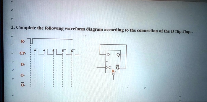 2. Complete the following waveform diagram according to the connection ...