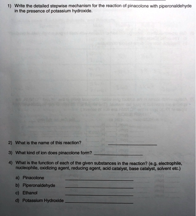 SOLVED: Write the detailed stepwise mechanism for the reaction of ...