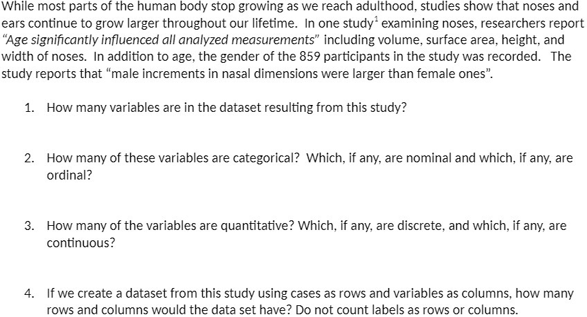 while most parts of the human body stop growing as we reach adulthood ...