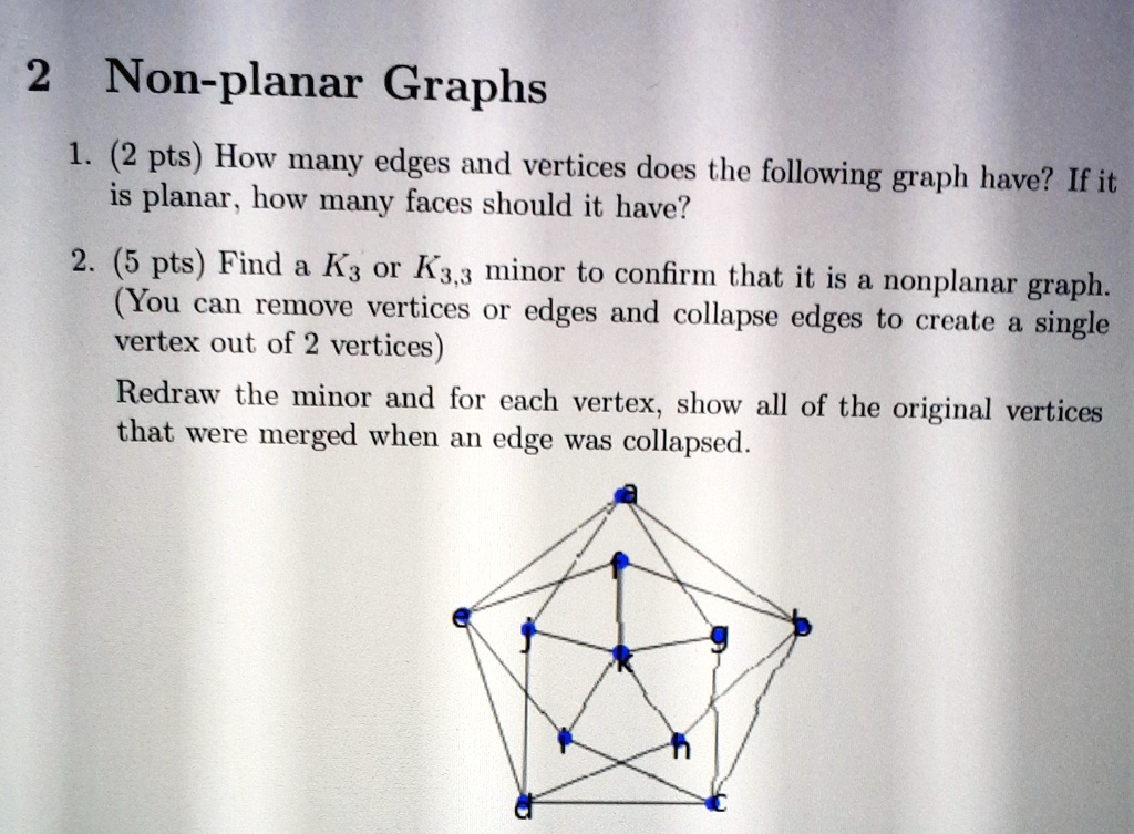 SOLVED: please answer the questions below with an explanation and show step by step: 2Non-planar ...