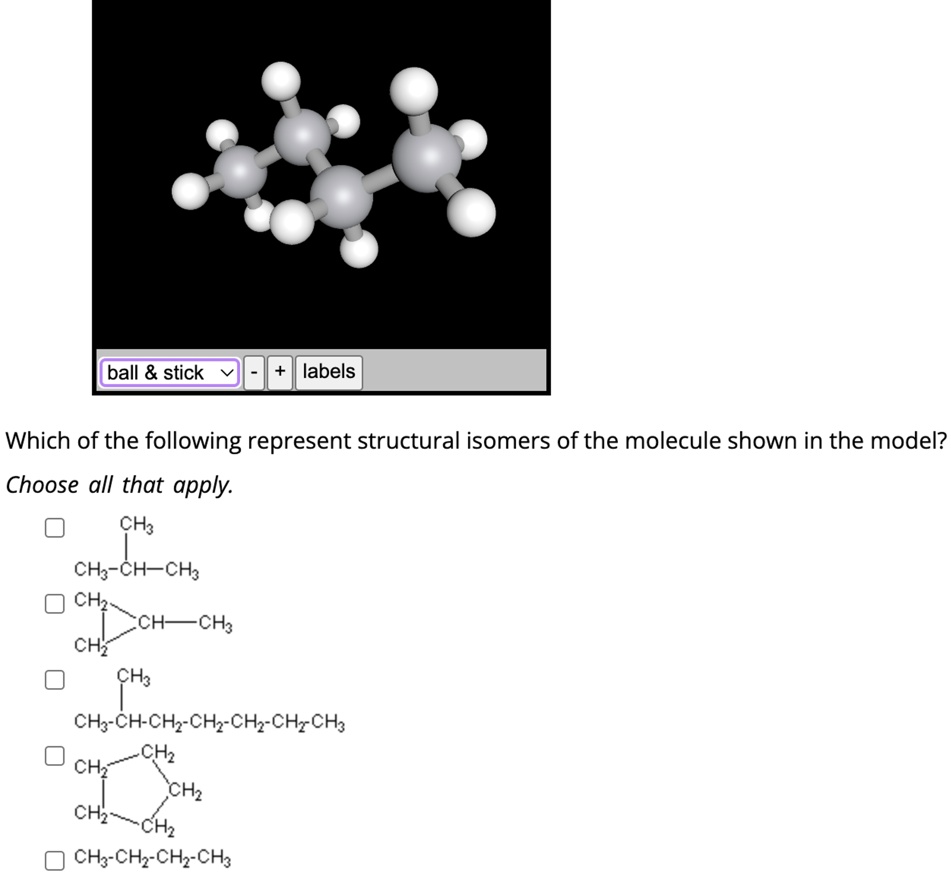 VIDEO solution: Which of the following represent structural isomers of the molecule shown in the ...