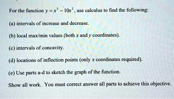 SOLVED: Text: Guarantee thumbs up if solved correctly For the function y=x^2, use calculus to ...