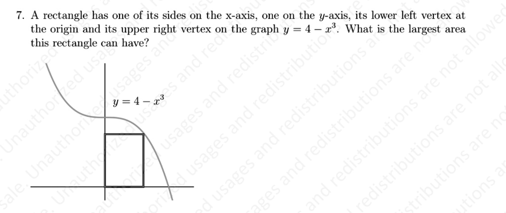SOLVED: 7. the origin and its upper right vertex on the graph A ...