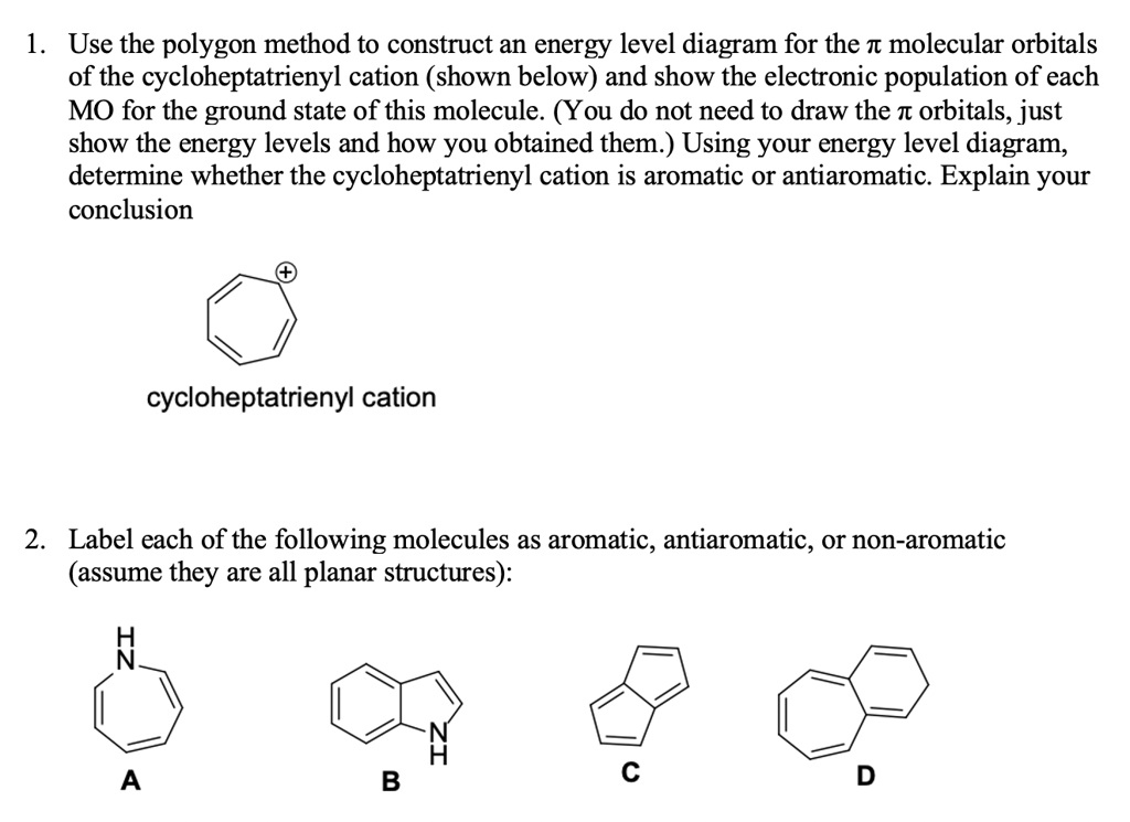 1. Use the polygon method to construct an energy level diagram for the ...