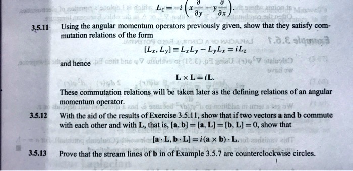 please do the 3511 thank you d110015v d 3511 using the angular momentum operators previously ...
