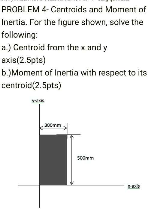 problem 4 centroids and moment of inertia for the figure shown solve ...