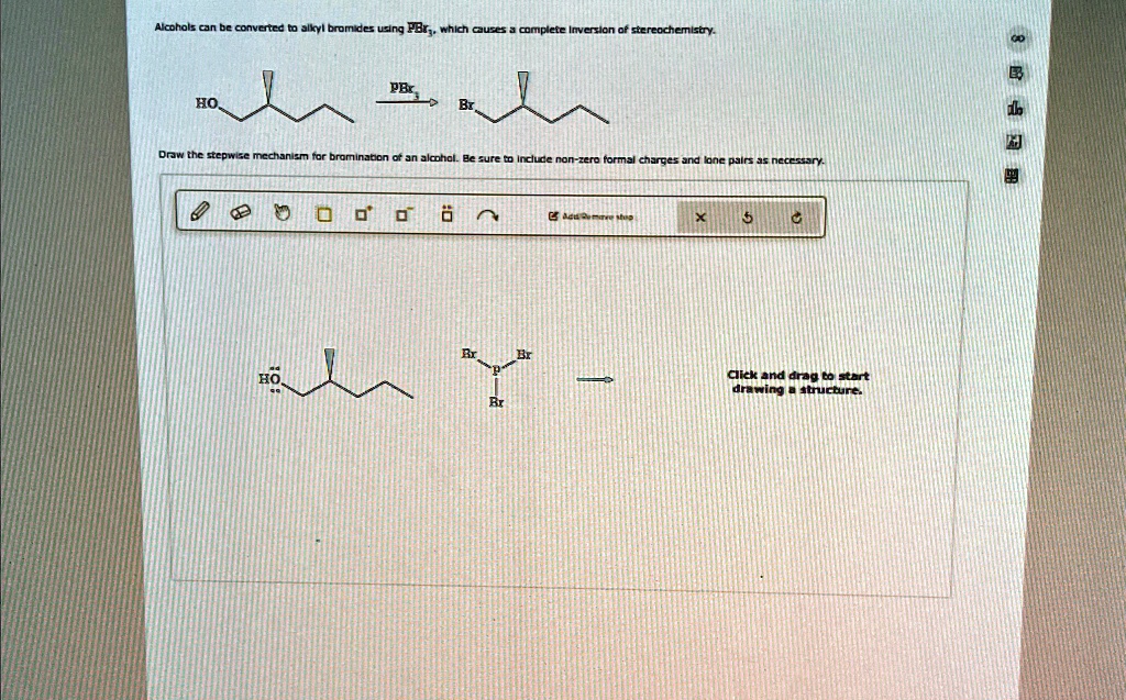 alcohols can be converted to alkyl bromides using pbr3 which causes a ...