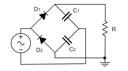 SOLVED: Voltage multiplier bridge circuit