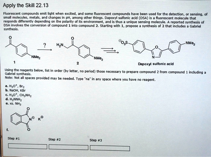 apply the skill 2213 fluorescent compounds emit light when excited and ...
