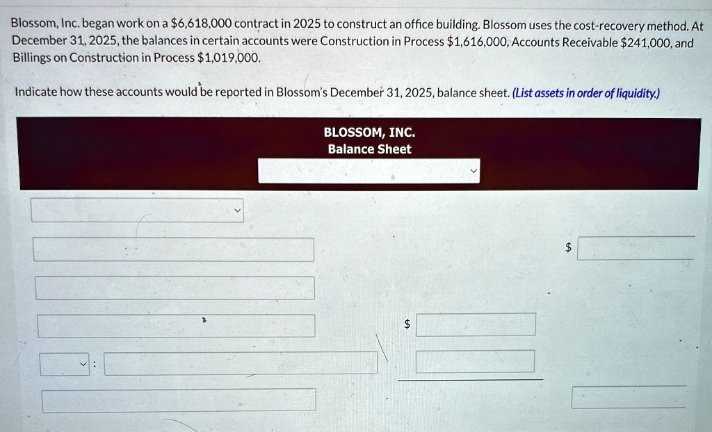 blossom inc began work on a 6618000 contract in 2025 to construct an office building blossom ...