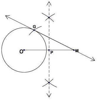 SOLVED: 'Identify the construction shown in the diagram. A) find the center of a circle B ...