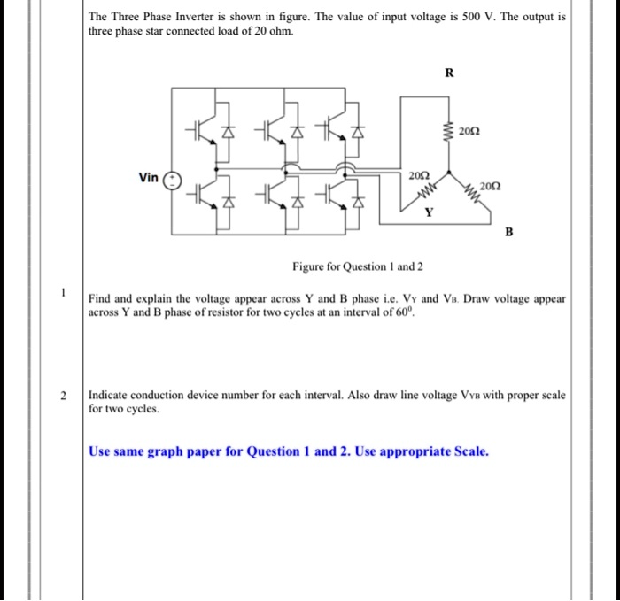 SOLVED: Course Name: Power Electronics - both 120 and 180 The Three ...